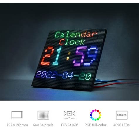 Buy Rgb Full Color Led Matrix Panel 3mm Pitch 64×64 Pixels