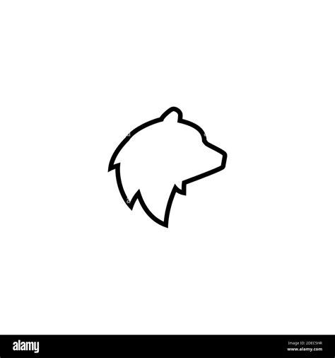 Grizzly Bear Head Silhouette