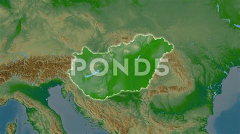 Physical Map Of Hungary