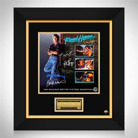 Road House Original Motion Picture Soundtrack LP Cover Limited Signature Edition Custom Frame