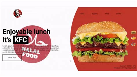 Creating A Fast Food Restaurant Website With HTML And CSS