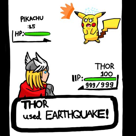 Thor And Pikachu By Robynhillzoneact25 On Deviantart