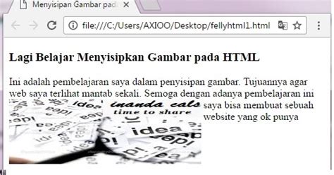 Cara Menyisipkan Gambar Pada Halaman HTML Petunjuk Onlene