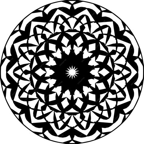 Premium Vector Aztec Mandala Vector Free Black Mandala Design