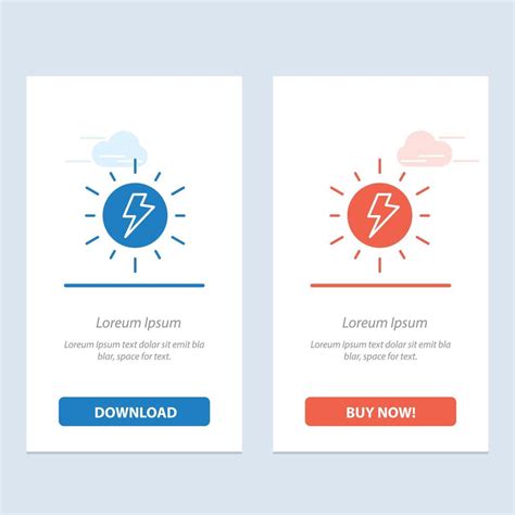 Energy Solar Sun Charge Blue And Red Download And Buy Now Web Widget Card Template 13435365