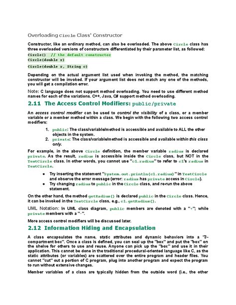 Java Oop 2 Java Oop 2 Overloading Circle Class Constructor Constructor Like An Ordinary