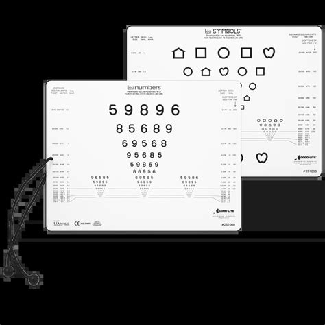 Lea Symbols® And Lea Numbers® Near Vision Card Iapb Valued Supplier Scheme