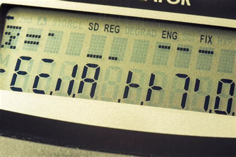 Premium Photo Digital Calculator Screen With Different Wrong Symbols