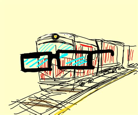 Train With Glasses Drawception