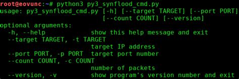 Github Emreovuncpython Syn Flood Attack Tool Python Syn Flood