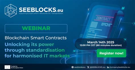 Blockchain Smart Contracts Unlocking Its Power Through Standardisation