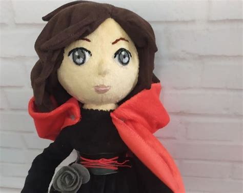 It Is A Sample Toy Ruby Rose Plush From Rwby Custom Plush Etsy