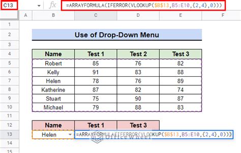 How To Use ARRAYFORMULA With VLOOKUP In Google Sheets