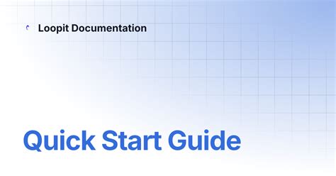 Quick Start Guide Loopit Documentation