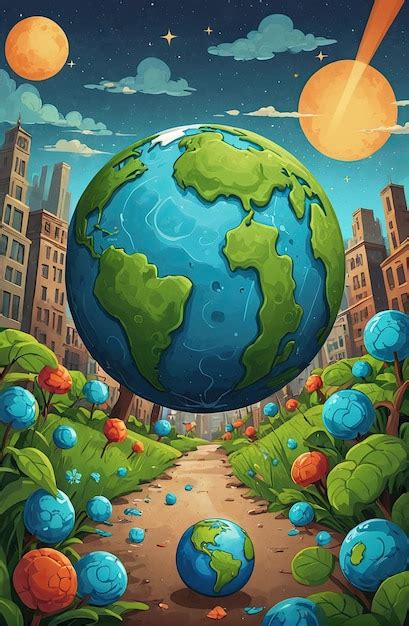 Premium Photo Earth Theme Earth Day With Generative Ai