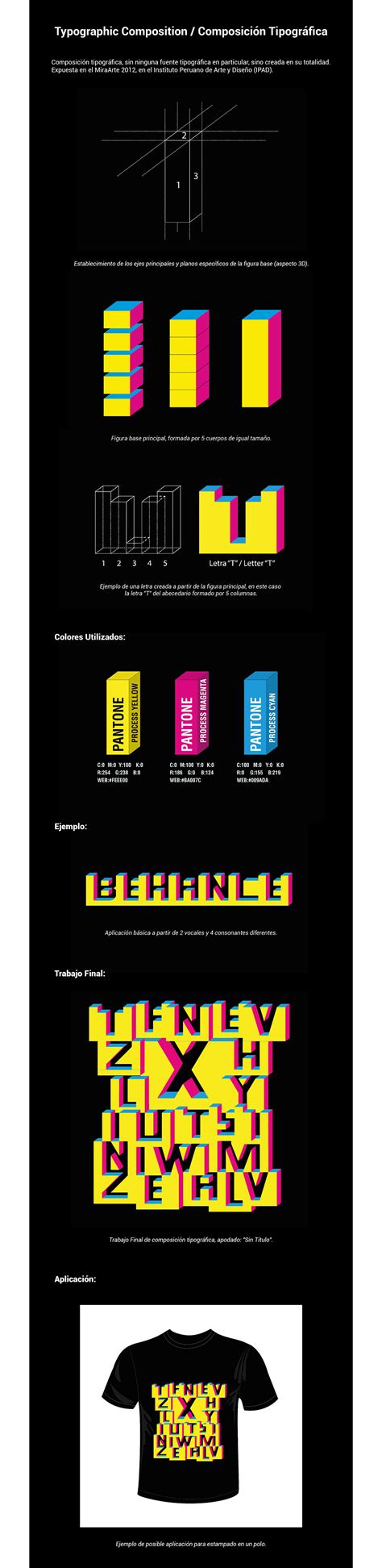 Typographic Composition Composición Tipográfica On Behance