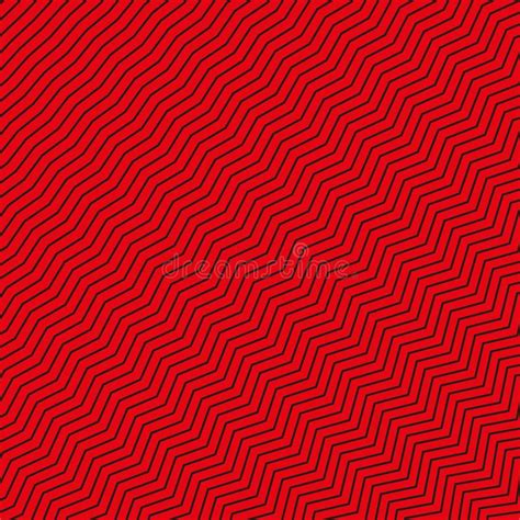 Red Zigzag Pattern Abstract Wavy Lines Bold Geometric Design Vector