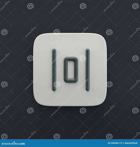 Distribute Horizontal 3d Icon Outilne Design And Development Icon In Grey Color On A Button