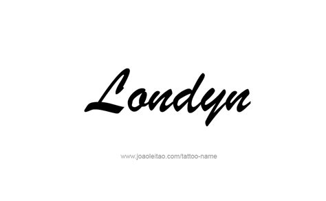 Londyn Name Tattoo Designs