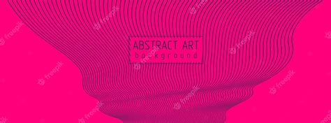 Premium Vector Abstract Artistic Vector Linear Background Wavy Lines Rhythmic Waves Flowing