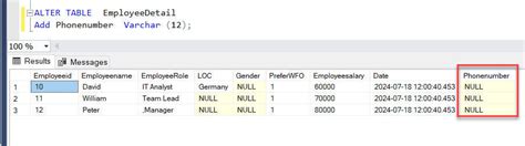 How To Add Column To A Table In Sql Server
