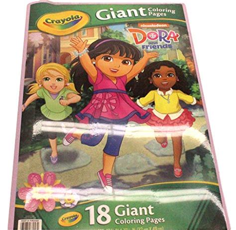 Crayola Dora The Explorer Giant Coloring Pages Educational Toys Planet