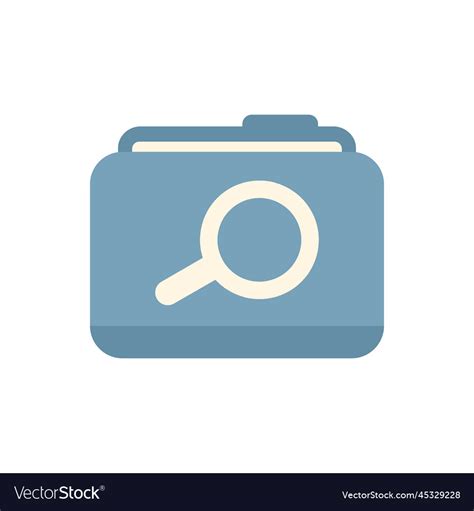 folder data icon flat computer interface vector image