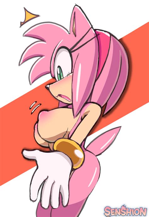 Rule 34 Amy Rose Big Breasts Pink Fur Pink Hair Senshion Sonic