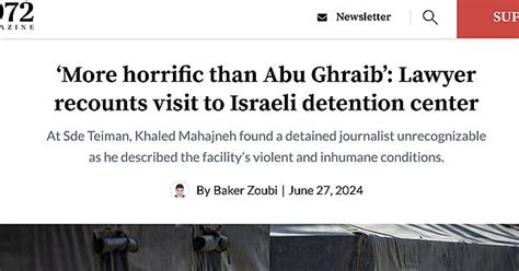 Sexual Torture And Murder At Israels Abu Ghraib Sde Teiman Detention