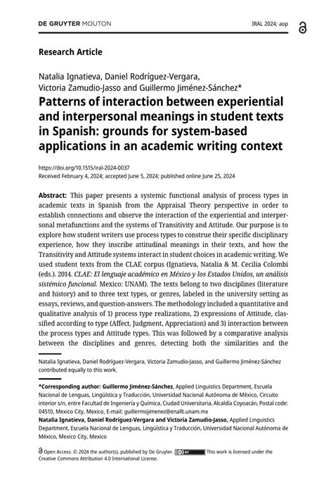 Pdf Patterns Of Interaction Between Experiential And Interpersonal