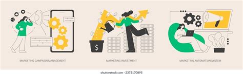 Performance Data Visualization Abstract Concept Vector Stock Vector