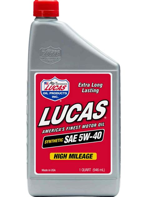 Lucas Oil Synthetic 5w40 6/1 Qt. - Yoder Oil