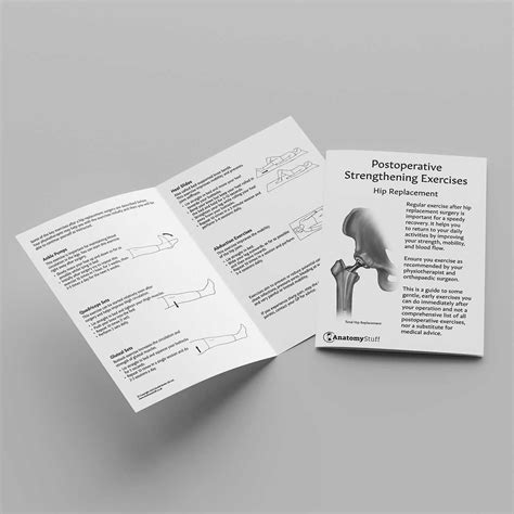 Hip Replacement Strengthening Exercises Leaflet Printable Pdf Download Anatomystuff