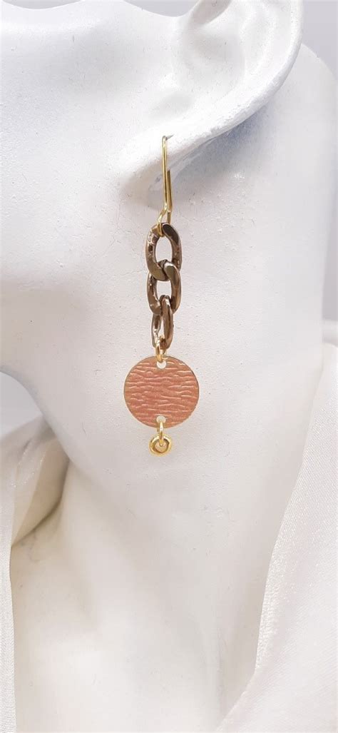 ΣΚΟΥΛΑΡΙΚΙΑ ΜΕ ΑΛΥΣΙΔΑ ΚΑΙ ΔΙΣΚΟ ΑΠΟ ΟΡΕΙΧΑΛΚΟ ΣΕ ΤΡΙΑ ΧΡΩΜΑΤΑ Cain Mars10 70 • Χειροποίητα