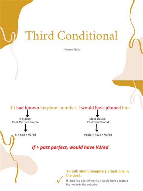Third Conditional Pdf Pdf Linguistics Grammar