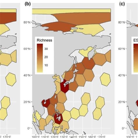 Biodiversity Patterns Across All Taxa A Sampling Effort Number Of