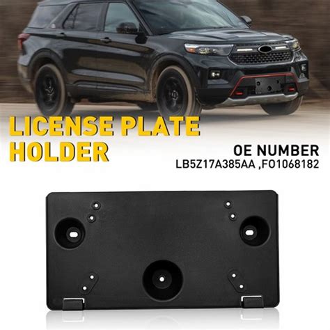 For 2020 2024 Ford Explorer Front License Plate Mounting Bracket Tag