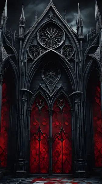 Red And Black Gothic Background Wallpaper By Crookedcolors Download