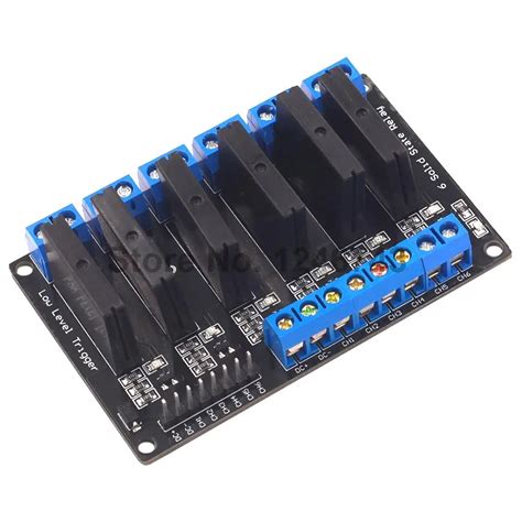 6 Channel 5V Relay Module Solid State Low Level SSR DC Control 250V 2A