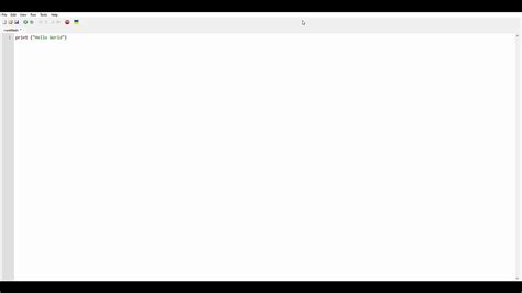 How To Write Hello World On Python Youtube