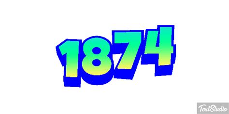 1874 Number Animated  Logo Designs
