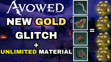 New Gold And Material Glitch Get Unlimited Material In Avowed Youtube