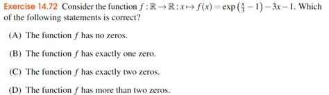 Solved Exercise 14 72 Consider The Function Chegg