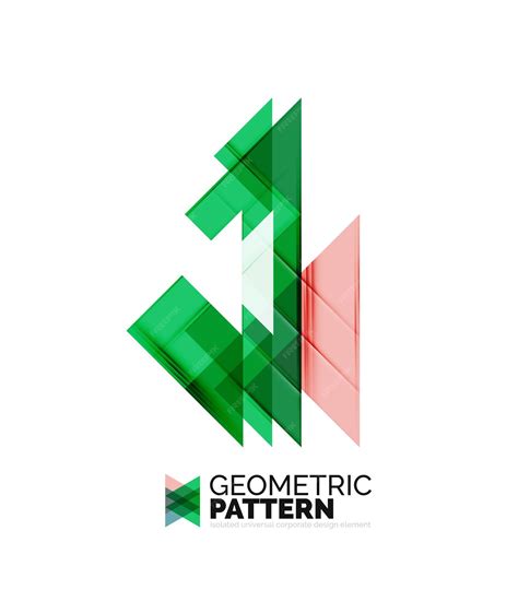 Premium Vector Geometric Triangle Mosaic Pattern Element Isolated On