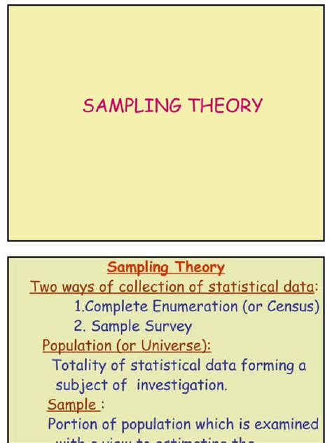 Sampling Theory 111 Pdf