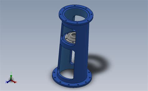 DJLDJ单支点型机架AB型下法兰孔 LDJ 70 B4 X6 B SOLIDWORKS 2021 模型图纸下载 懒石网