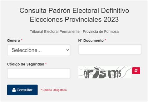 Dónde Voto En Formosa Consultá El Padrón Electoral Elecciones