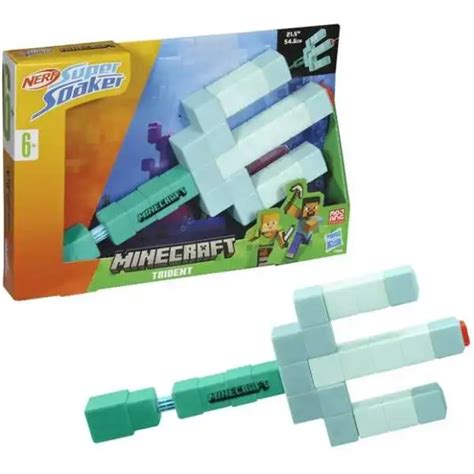 Minecraft Nerf Super Soaker Axolotl Water Blaster Hasbro Toys Toywiz