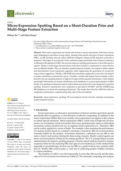 pdf micro expression spotting based on a short duration prior and