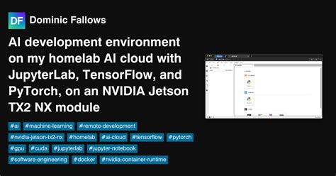 Ai Development Environment On My Homelab Ai Cloud With Jupyterlab
